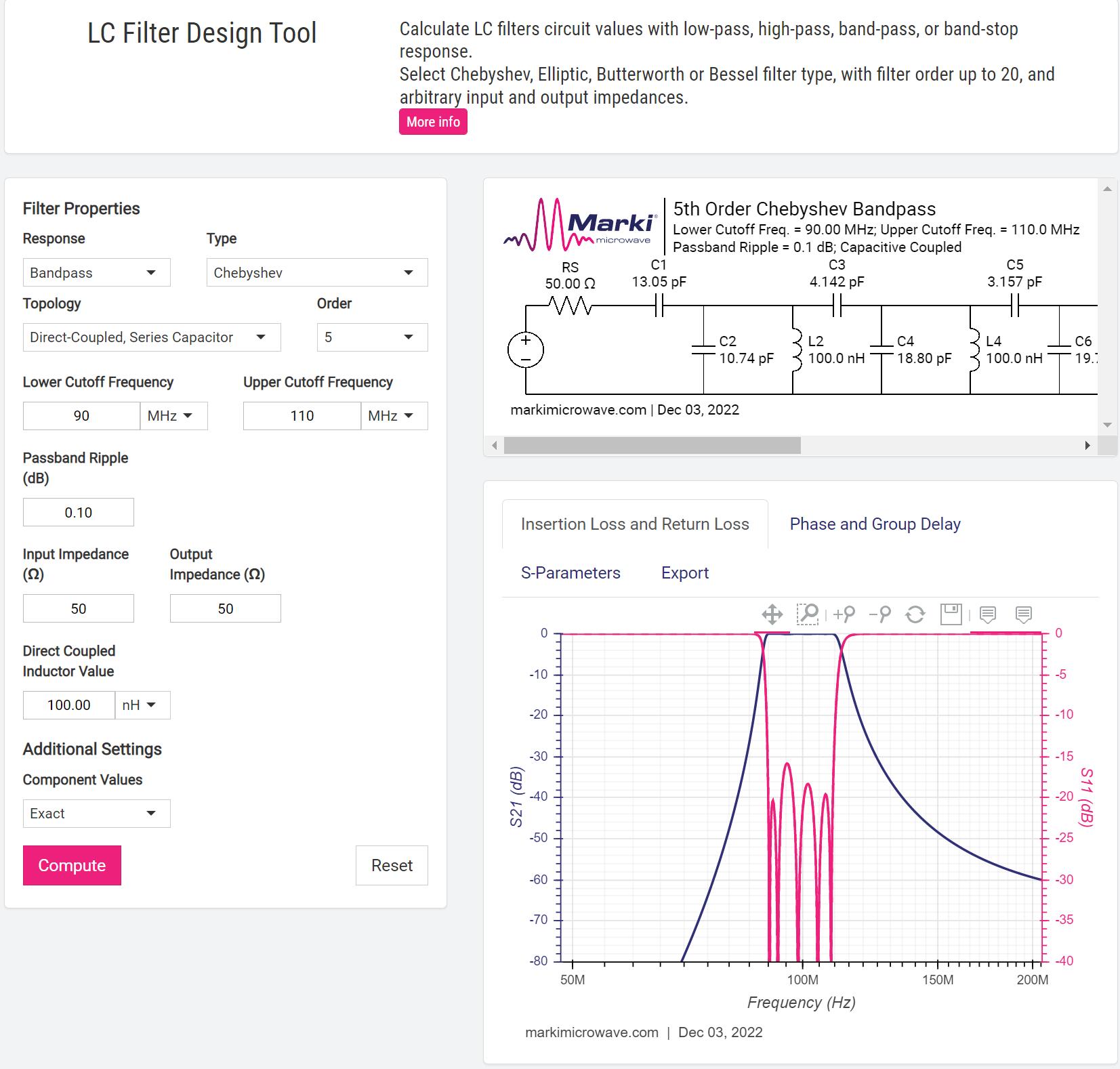 滤波器设计工具Collection - Emoe-Studio
